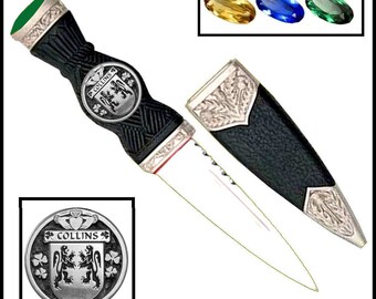 Collins o'coileain Irish Family Crest Kilt Pin Made in Scotland Coat of ...