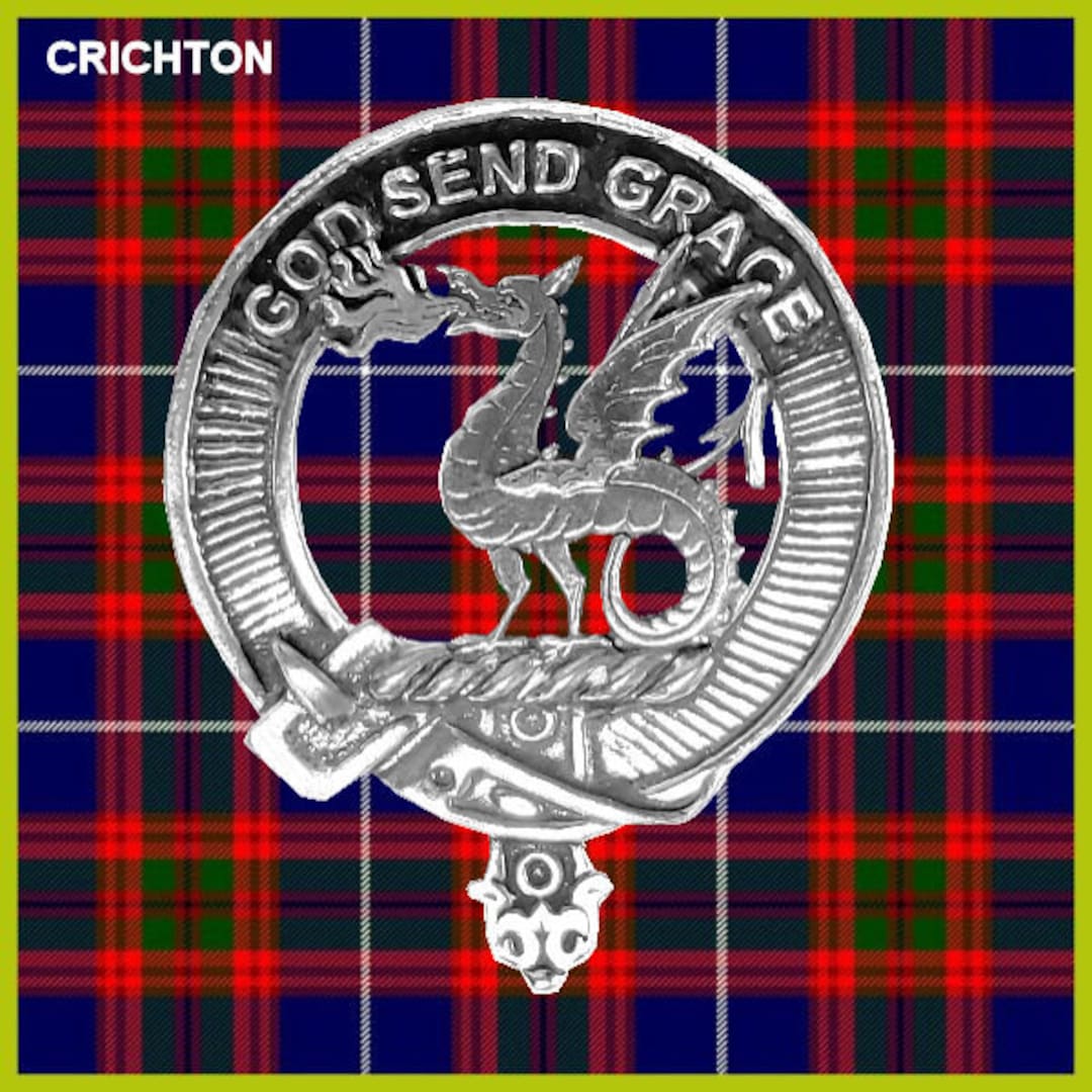 Crichton Clan Crest Scottish Cap Badge CB02 - Etsy