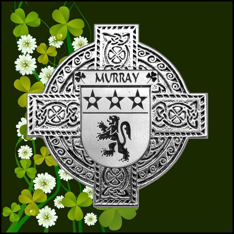 Murray Irish Coat of Arms Badge Glass Beer Mug - Etsy