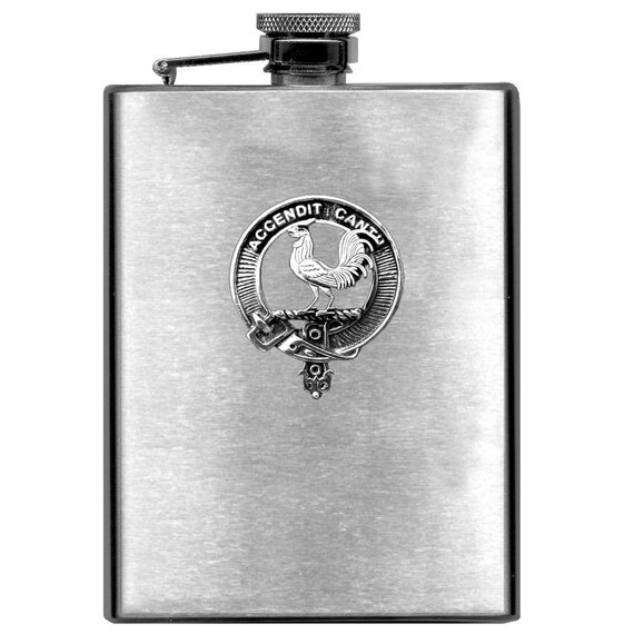 Cockburn 8oz Clan Crest Scottish Badge Flask | Etsy