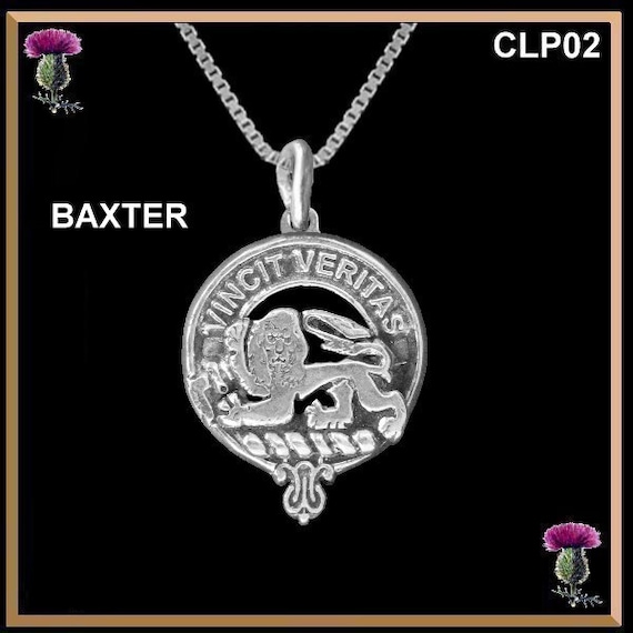 Baxter Clan Crest Scottish Pendant CLP02 - Etsy