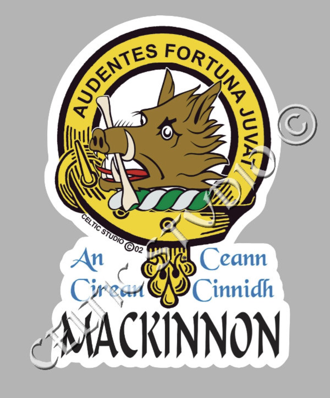 Mackinnon Clan Crest Decal | Custom Scottish Heritage Car & Laptop ...