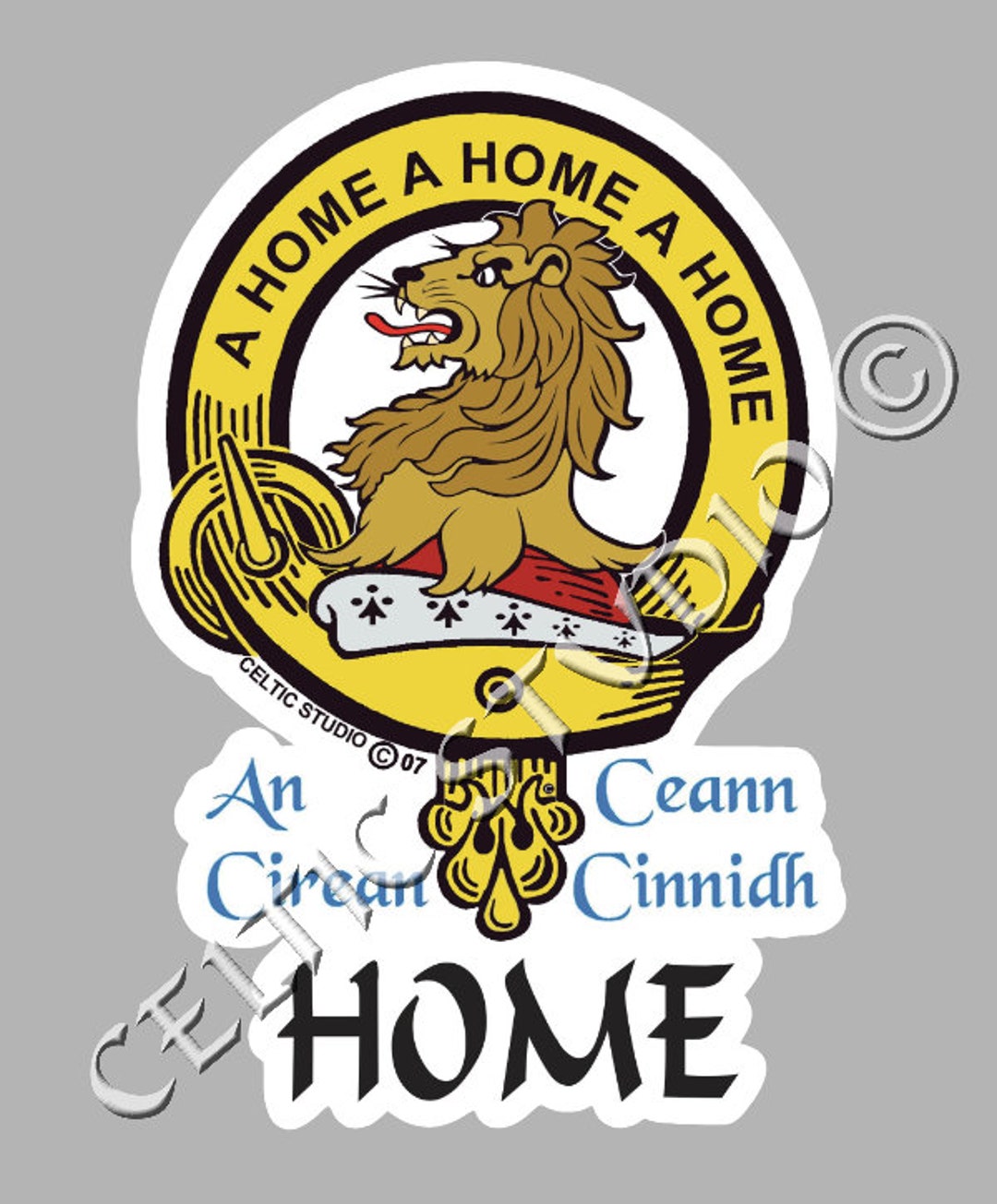 Home Clan Crest Decal | Custom Scottish Heritage Car & Laptop Stickers ...