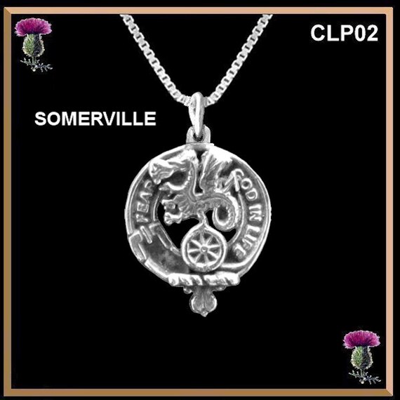 Somerville Clan Crest Scottish Pendant CLP02 | Etsy UK