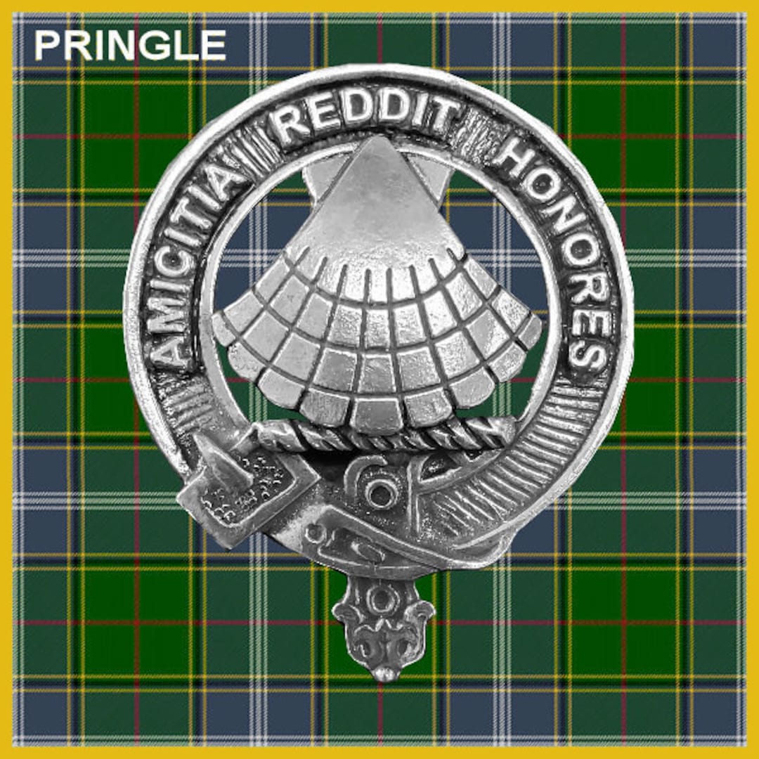 Pringle Clan Crest Scottish Cap Badge CB02 - Etsy
