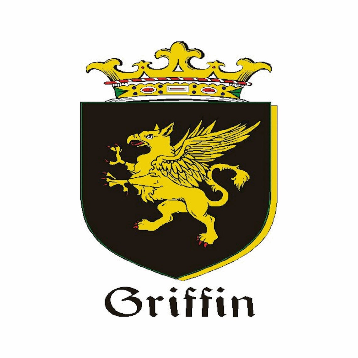 Griffin Irish Coat of Arms Regular Buckle - Etsy
