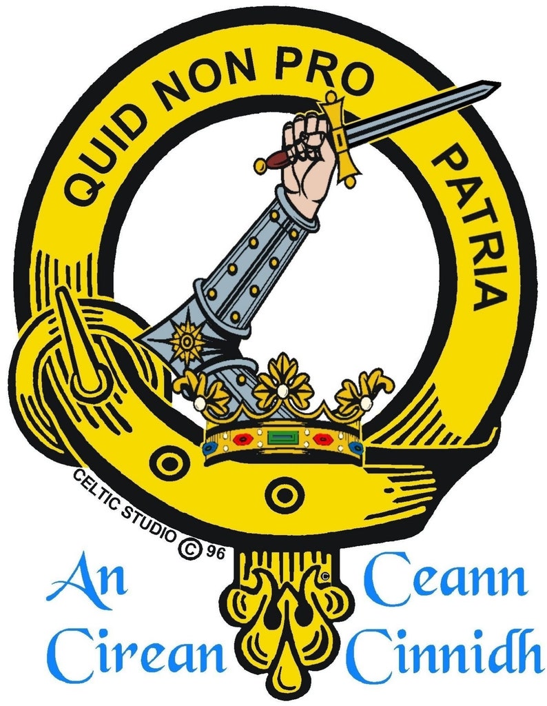 Dewar Clan Crest Scottish Cap Badge CB02 - Etsy