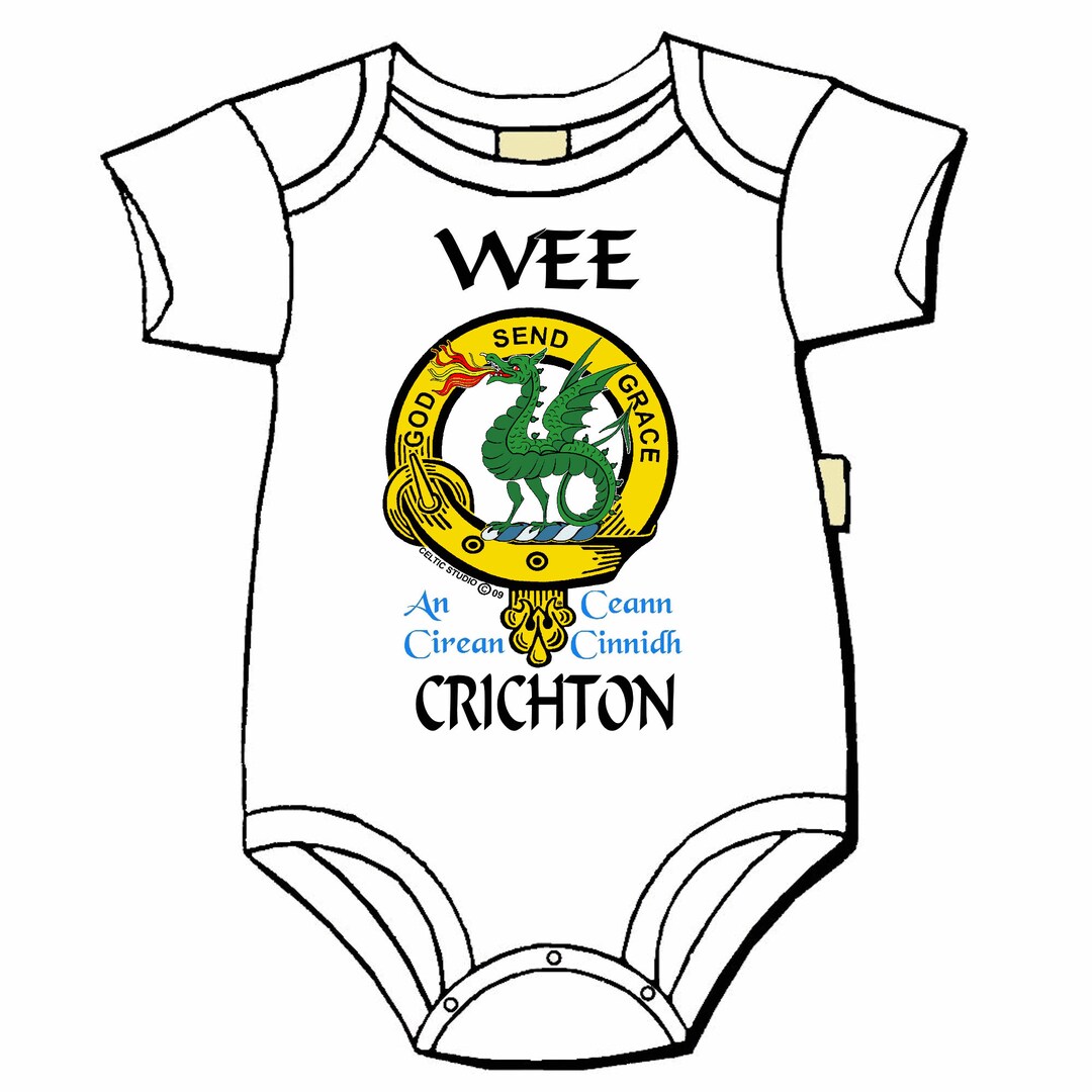 Crichton Scottish Clan Crest Baby Jumper - Etsy