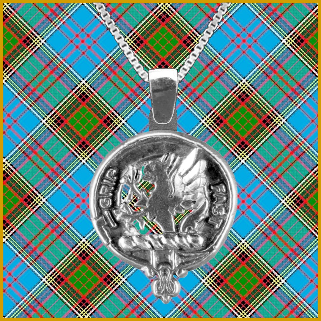 Leslie Large 1" Scottish Clan Crest Pendant - Sterling Silver - Etsy