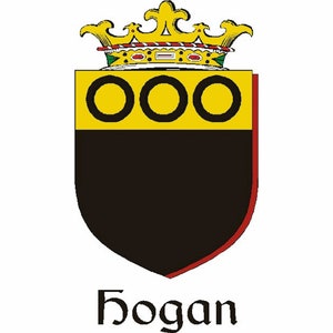 Hogan Irish Claddagh Coat of Arms Badge - Etsy