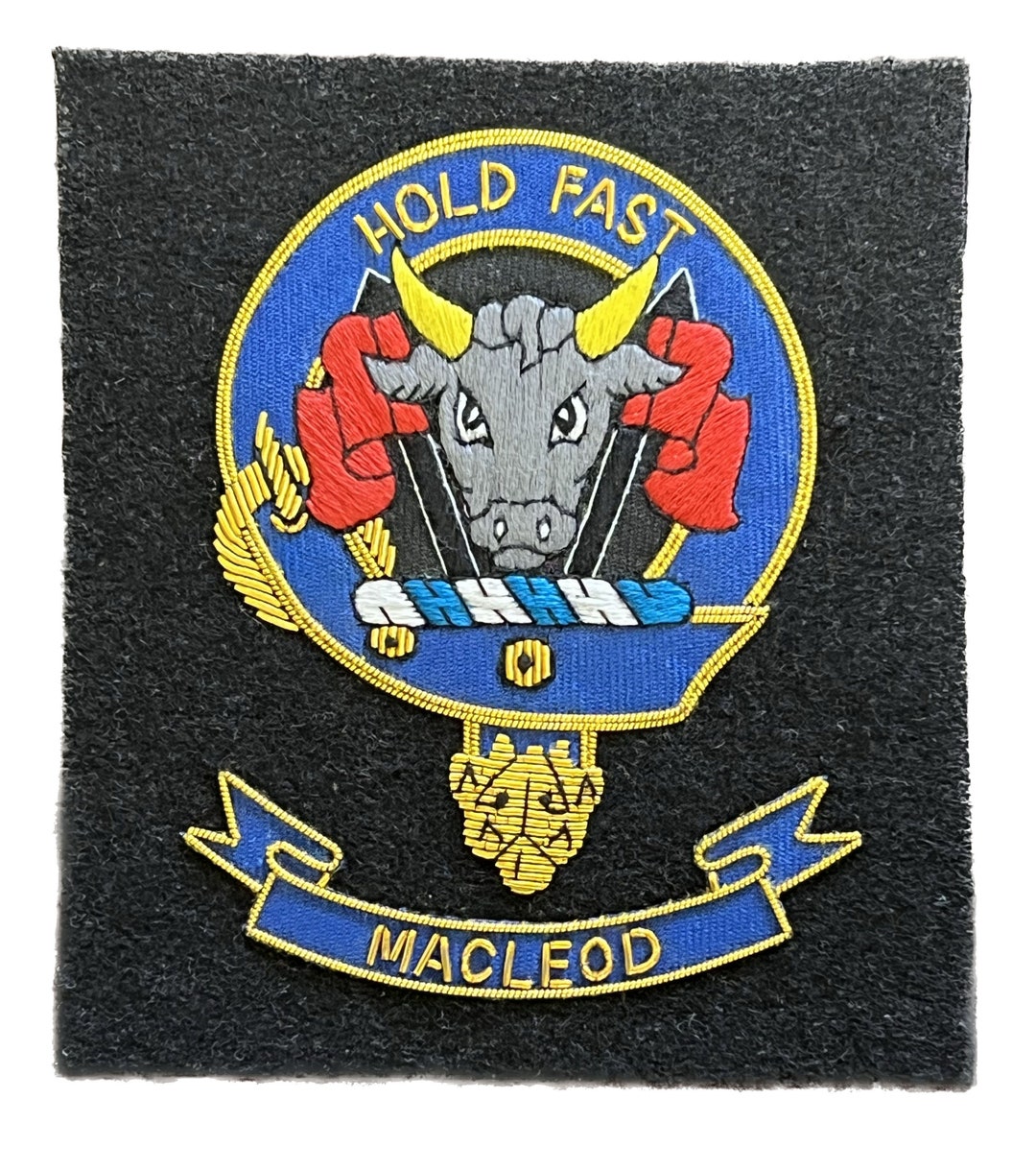 Macleod Scottish Clan Embroidered Crest - Etsy