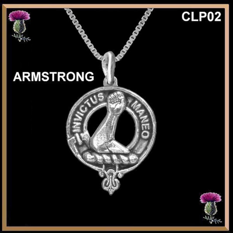 Armstrong Clan Crest Scottish Pendant CLP02 | Etsy