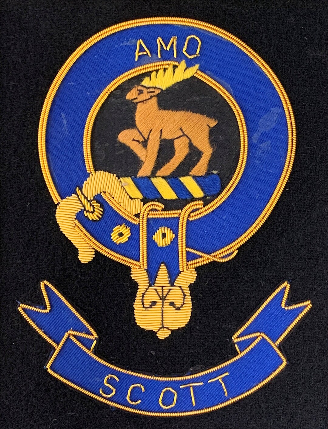 Scott Clan Large Frameable Embroidered Crest - Etsy