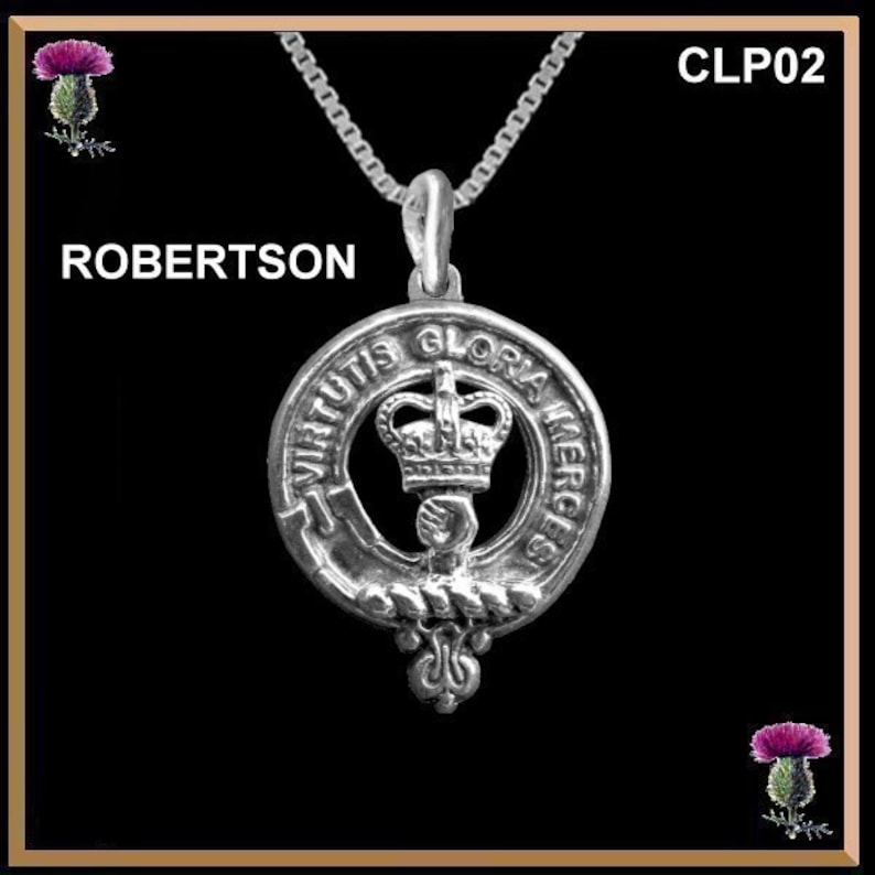 Robertson Clan Crest Scottish Pendant CLP02 - Etsy