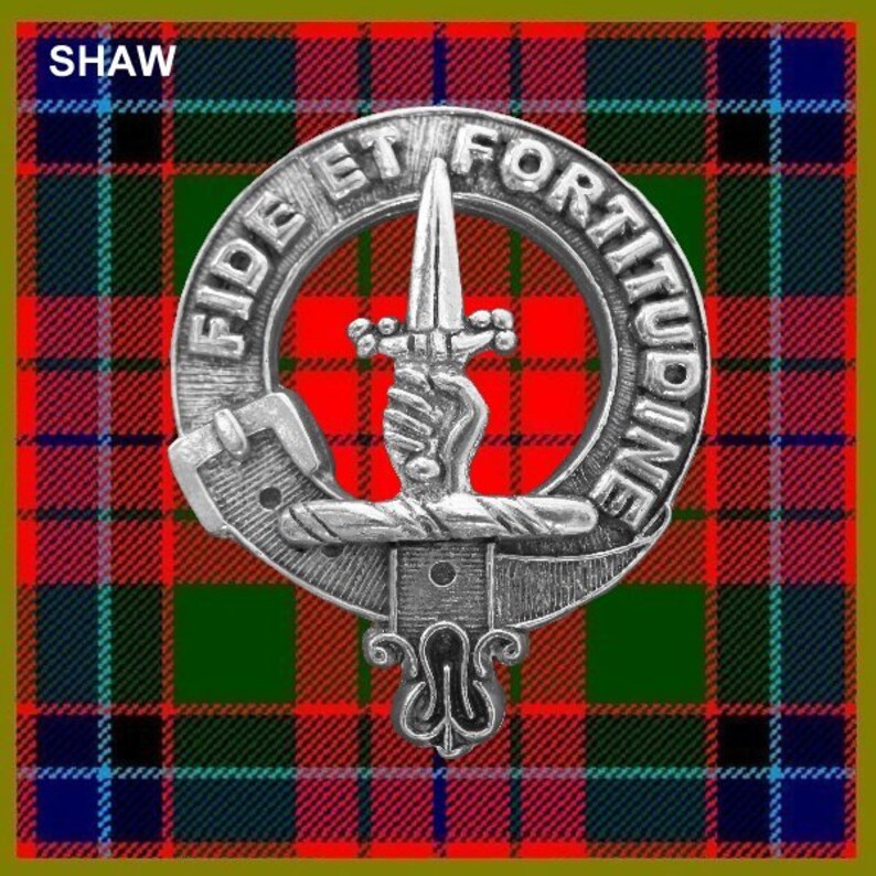 Shaw Clan Crest Scottish Pewter Cap Badge CB01 - Etsy