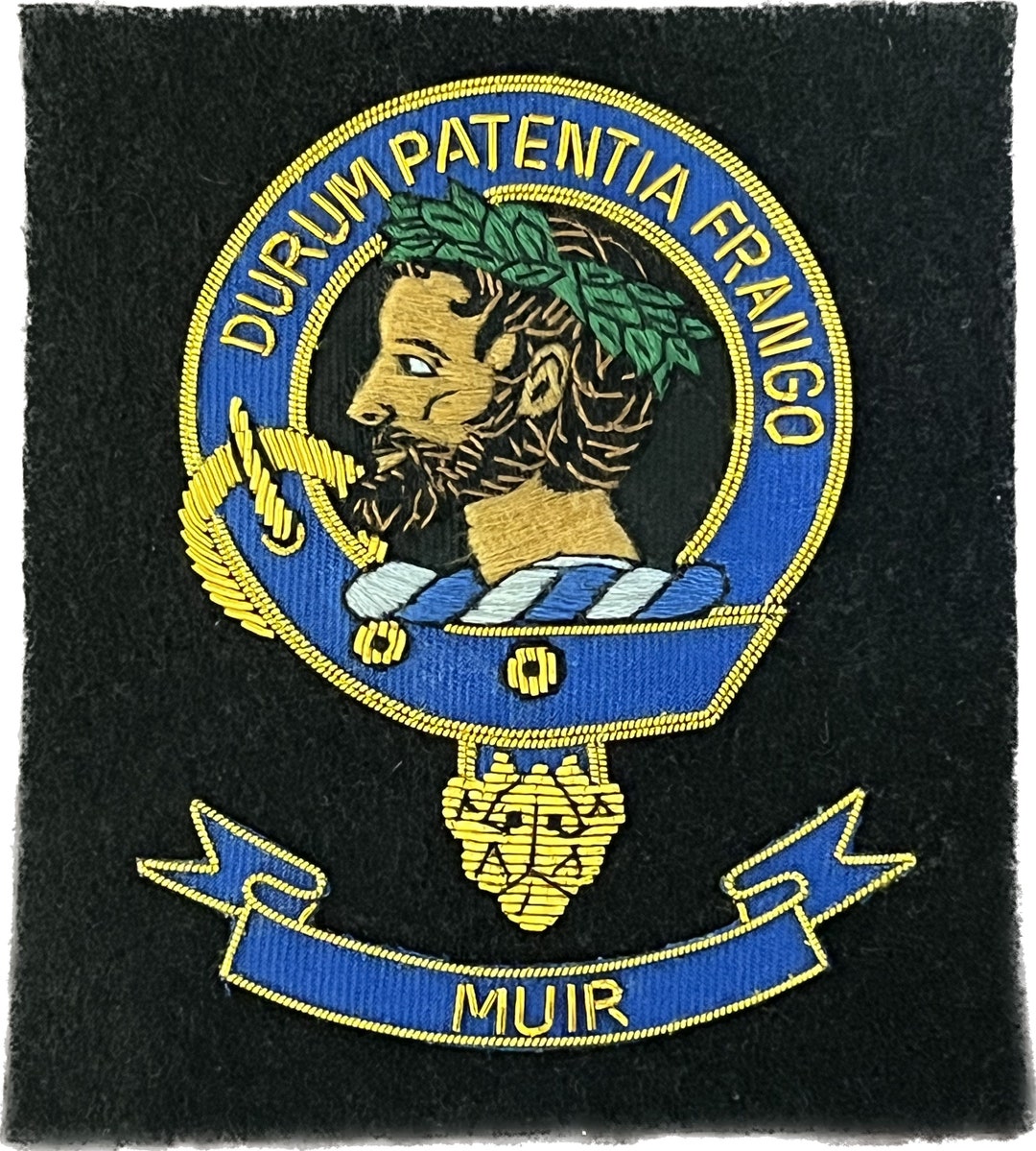 Muir Scottish Clan Embroidered Crest - Etsy
