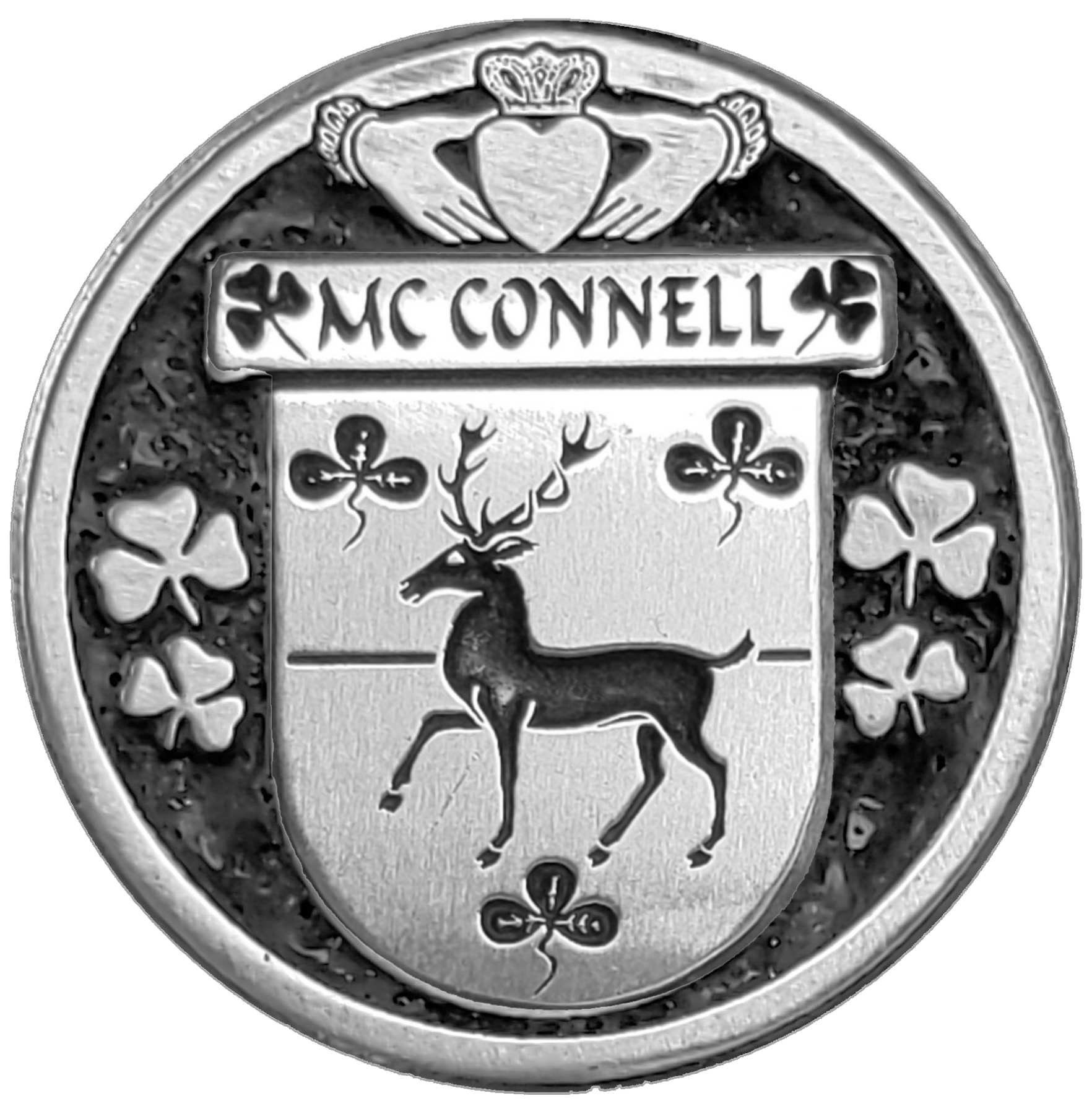 Mcconnell Irish Coat of Arms Clip Tie Bar - ICTB10 - Etsy UK