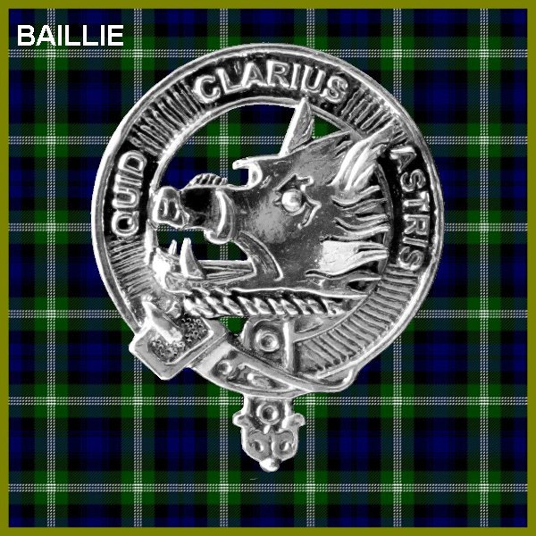 Baillie Clan Crest Scottish Cap Badge CB02 - Etsy