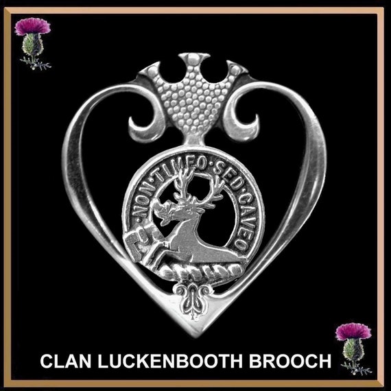 Strachan Clan Crest Luckenbooth Brooch or Pendant - Etsy