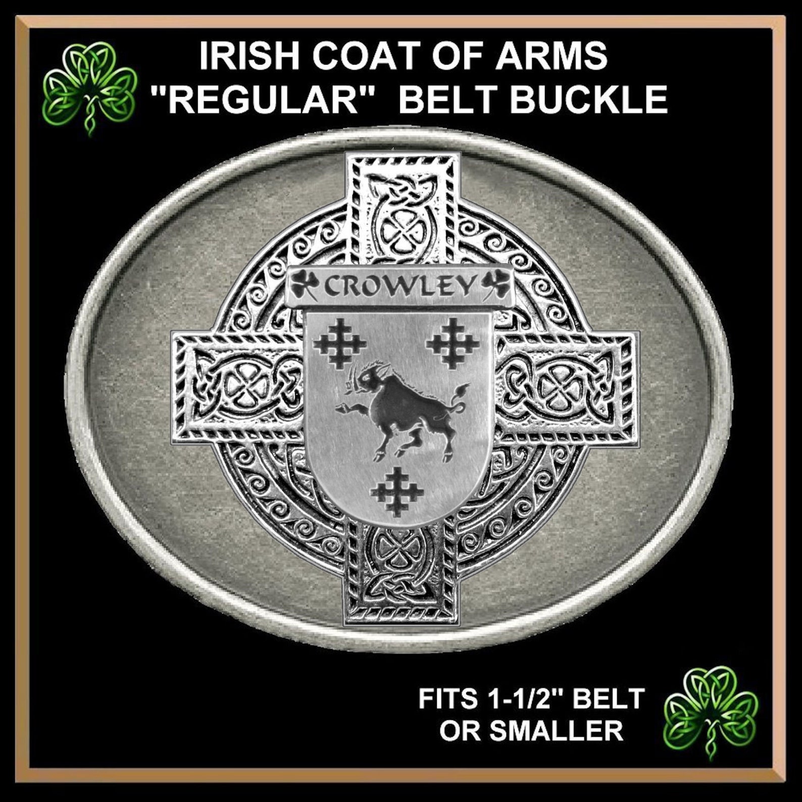 Crowley Irish Coat of Arms Regular Buckle - Etsy