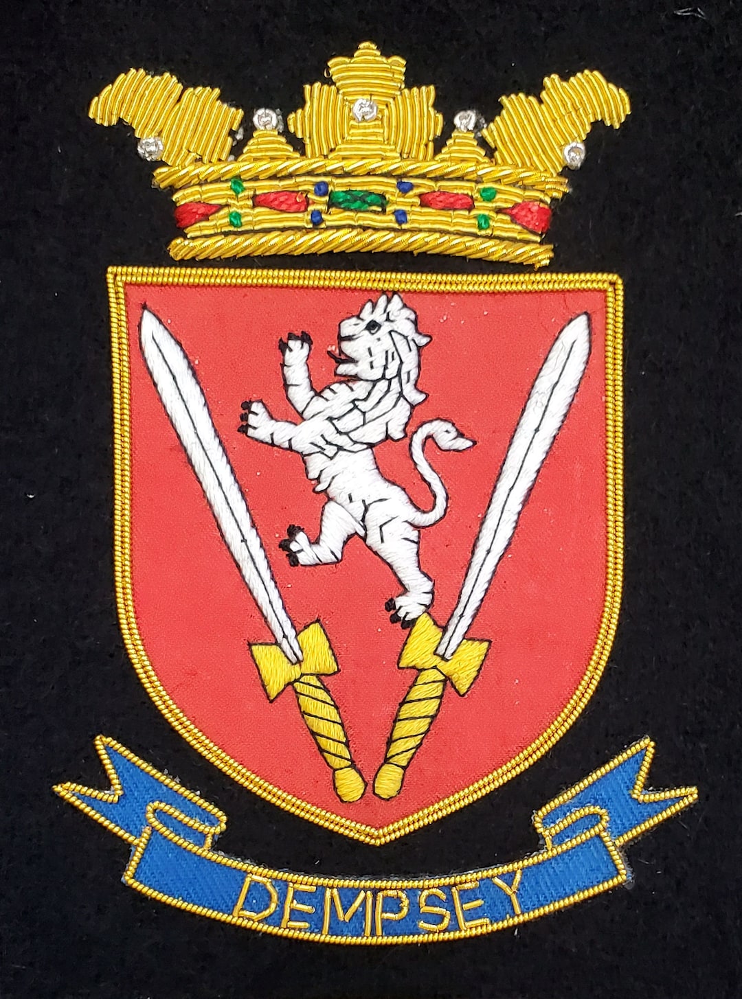 Dempsey Irish Coat of Arms Embroidered Crest - Etsy