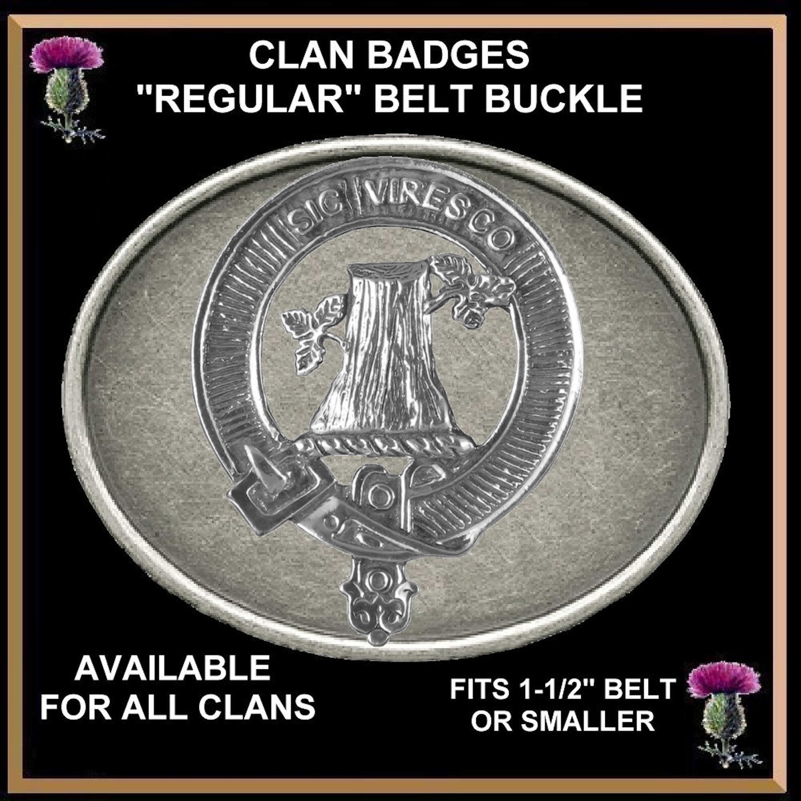 Christie Clan Crest Regular Buckle - Etsy