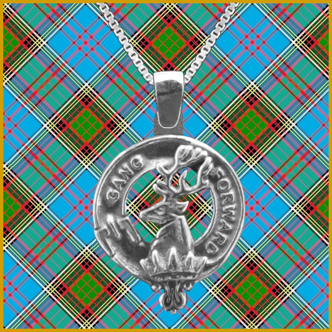 Stirling Large 1" Scottish Clan Crest Pendant - Sterling Silver - Etsy