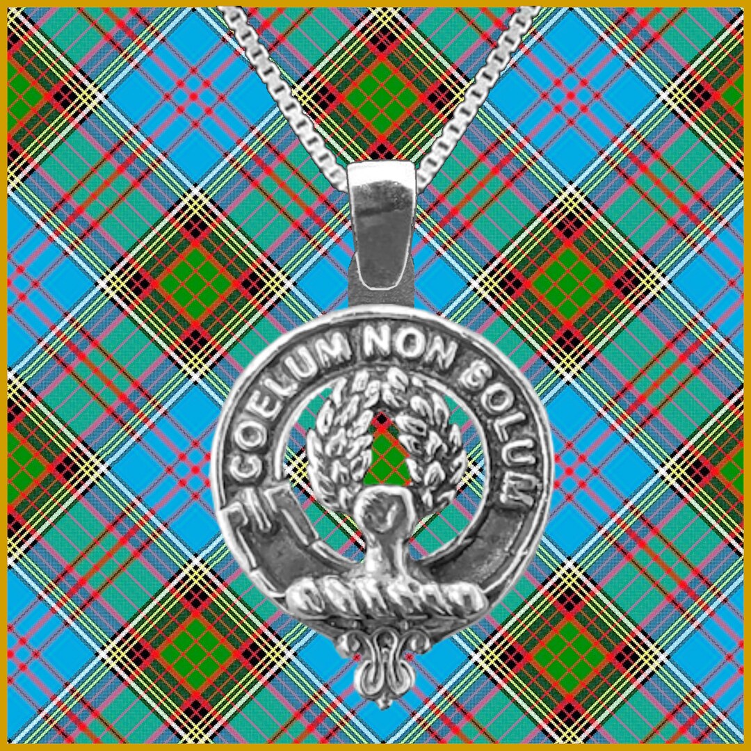 Stevenson Large 1" Scottish Clan Crest Pendant - Sterling Silver - Etsy