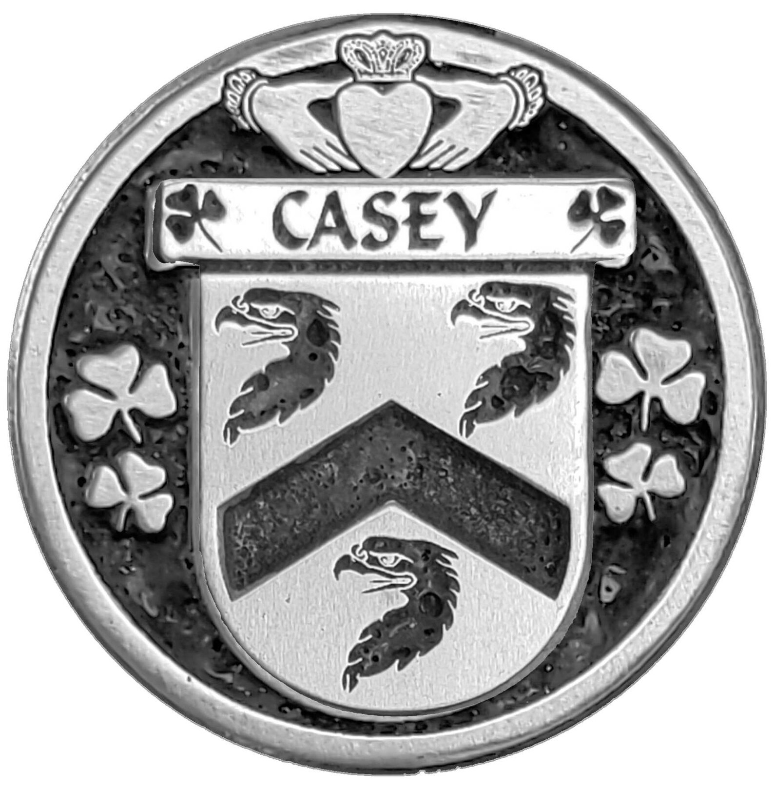 Casey Irish Coat of Arms Clip Tie Bar - ICTB10 - Etsy