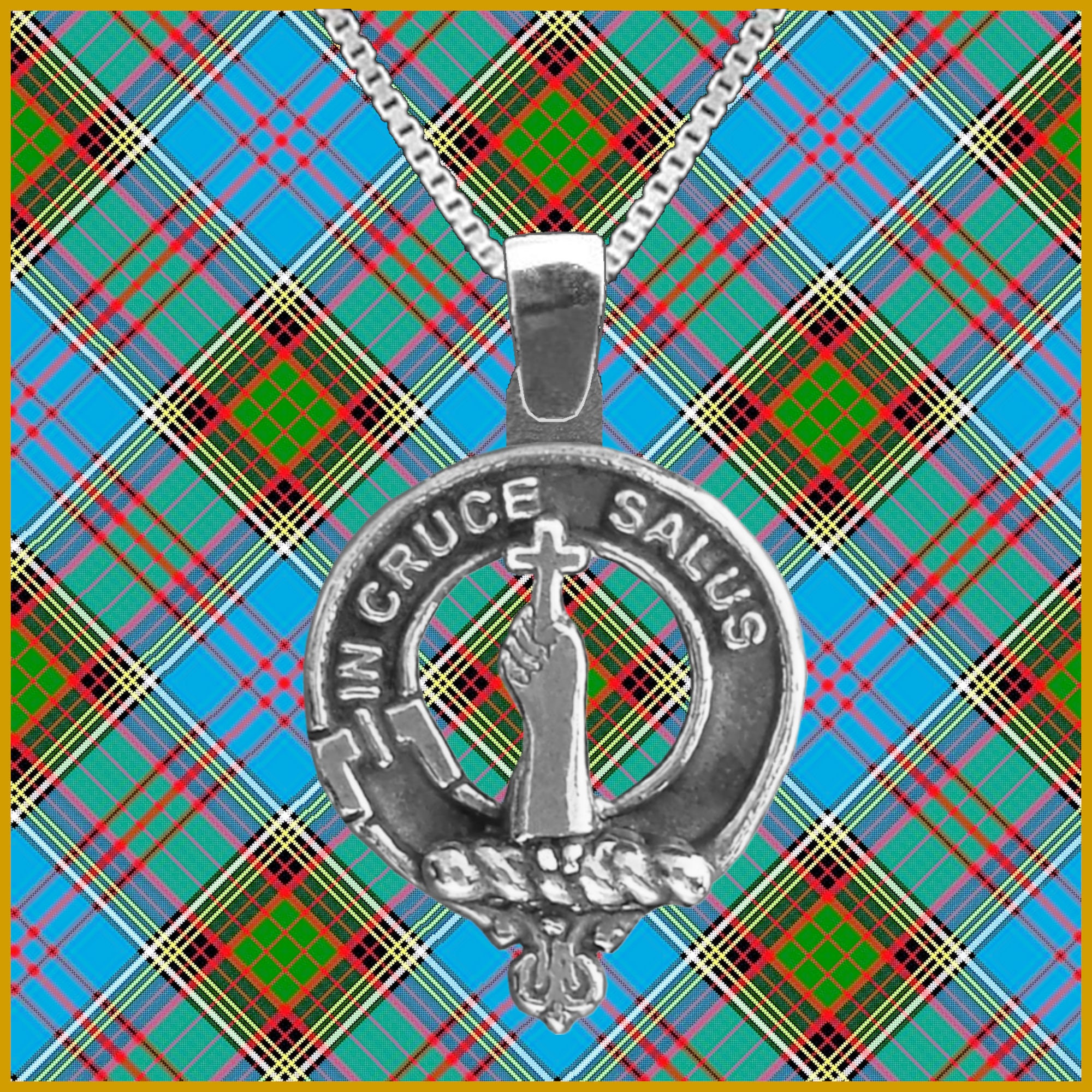 Taylor Large 1 Scottish Clan Crest Pendant Sterling - Etsy UK