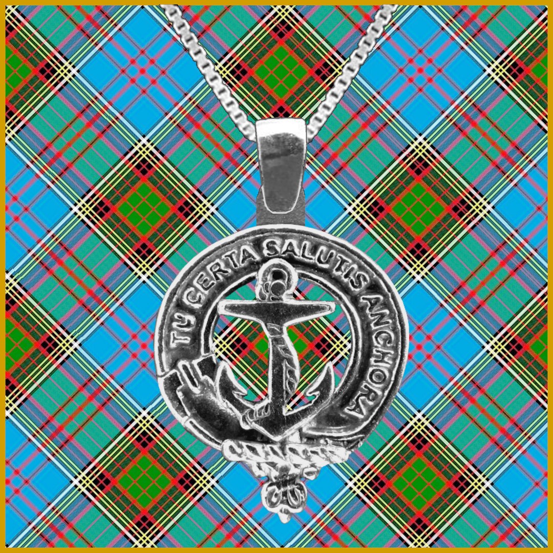 Gillespie Large 1" Scottish Clan Crest Pendant - Sterling Silver - Etsy