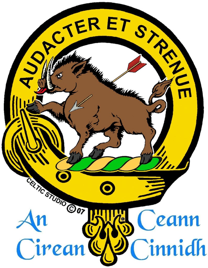 Pollock Clan Crest Scottish Cap Badge CB02 - Etsy