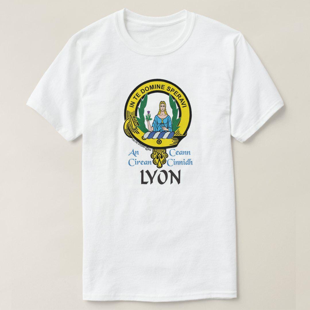 Lyon Scottish Clan Crest Full T-shirt, Family Crest Shirt - Etsy