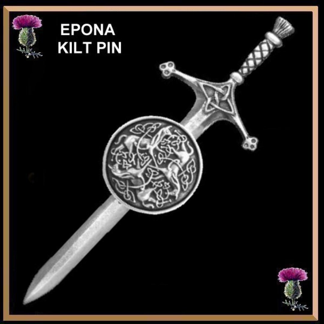 Epona Zoomorphic Large Kilt Pin - Etsy