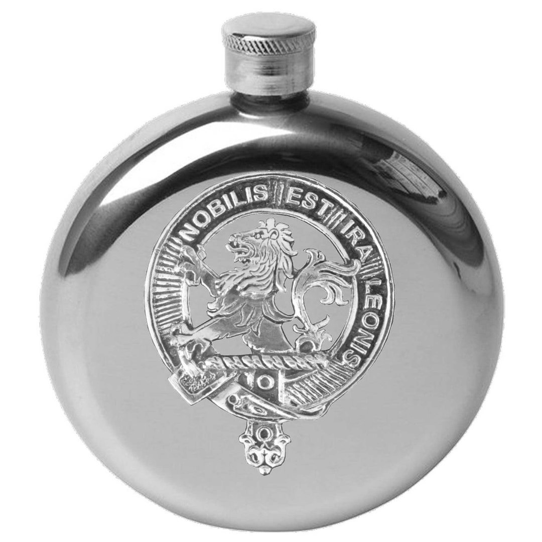 Inglis 5oz Round Scottish Clan Crest Badge Stainless Steel Flask - Etsy