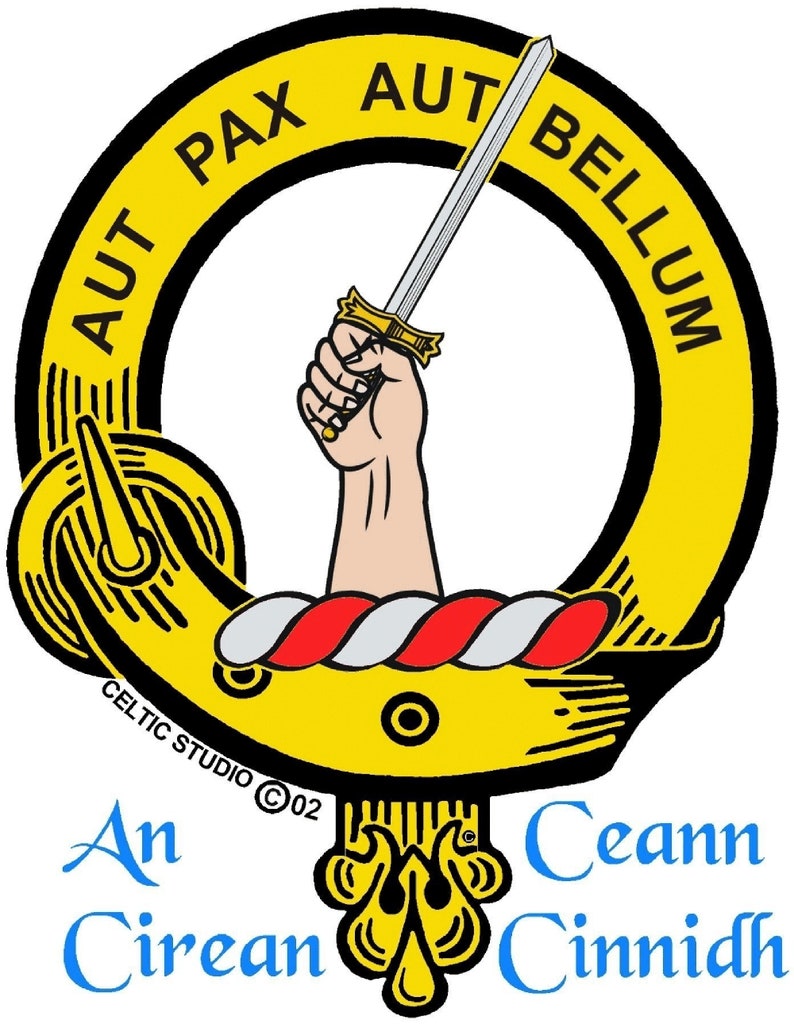 Gunn Clan Crest Scottish Cap Badge Cb02 Etsy Canada