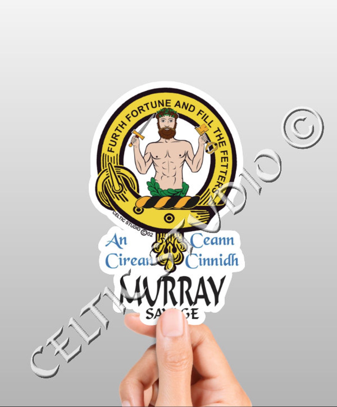 Murray (savage) Clan Crest Decal | Custom Scottish Heritage Car ...