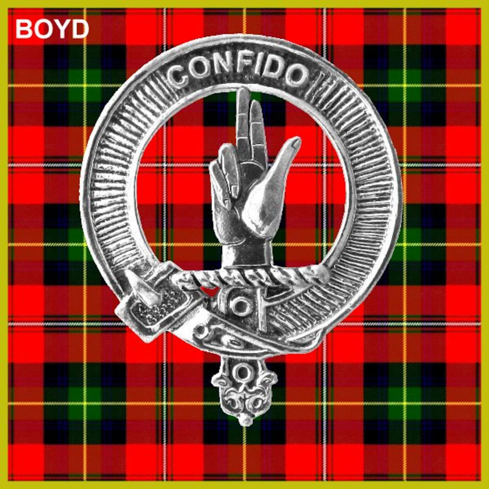 Boyd Clan Crest Scottish Cap Badge CB02 - Etsy