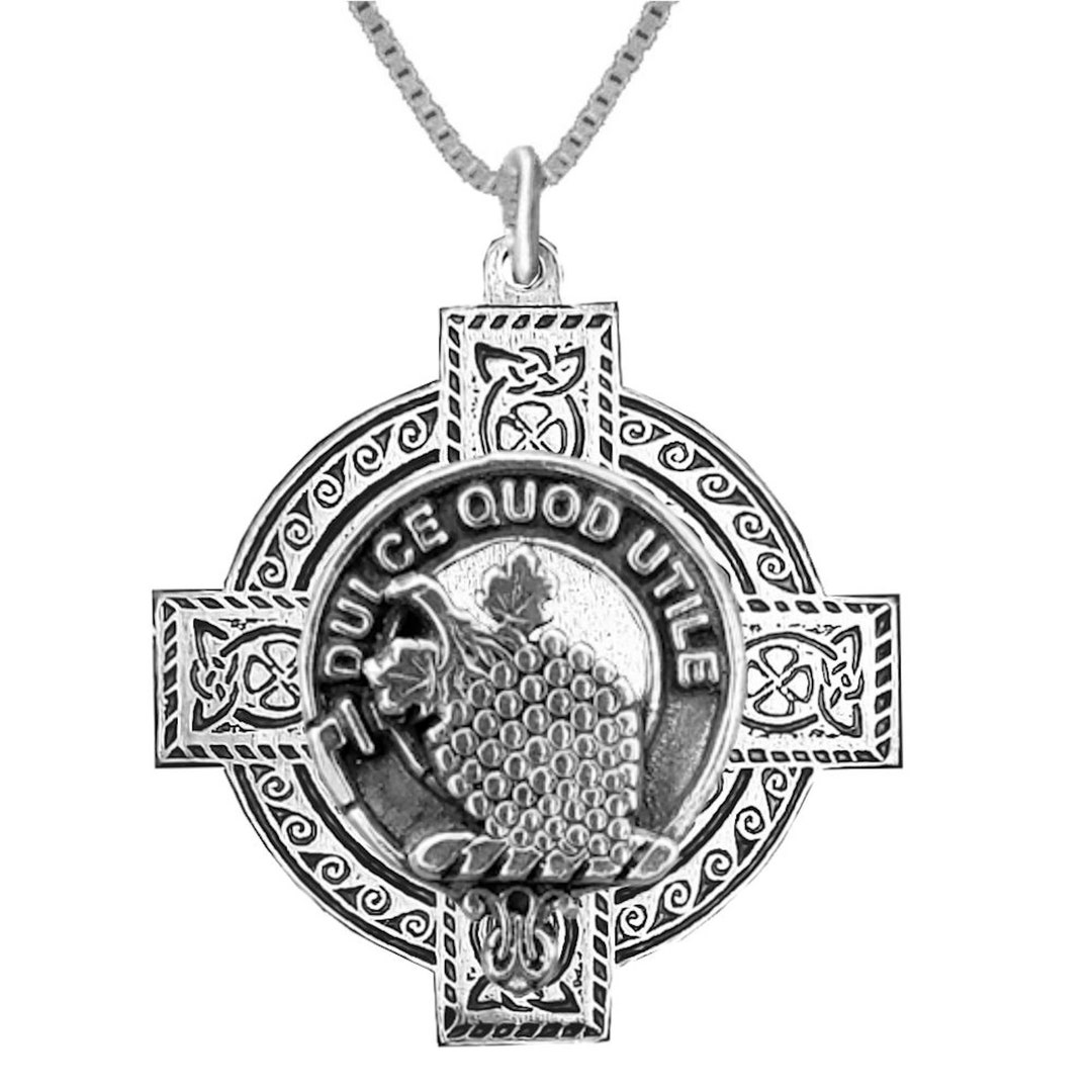 Strang Clan Crest Celtic Cross Pendant Scottish ~ CLP04 - Etsy