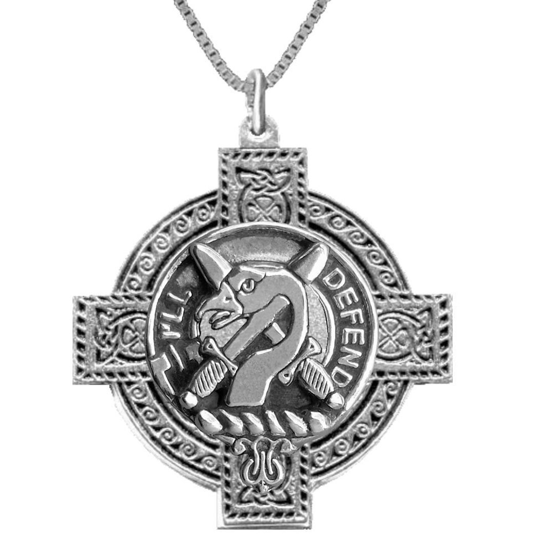 Lennox Clan Crest Celtic Cross Pendant Scottish ~ CLP04 - Etsy
