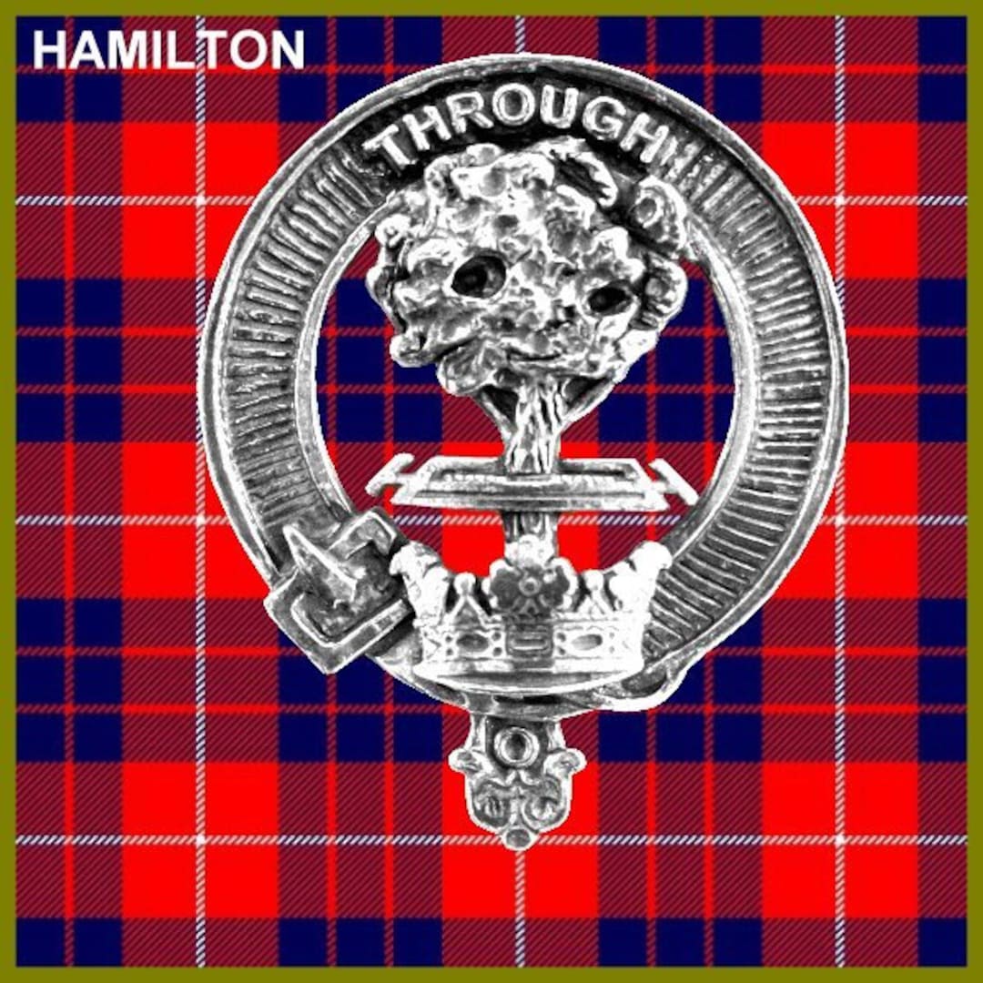 Hamilton Clan Crest Scottish Cap Badge CB02 - Etsy