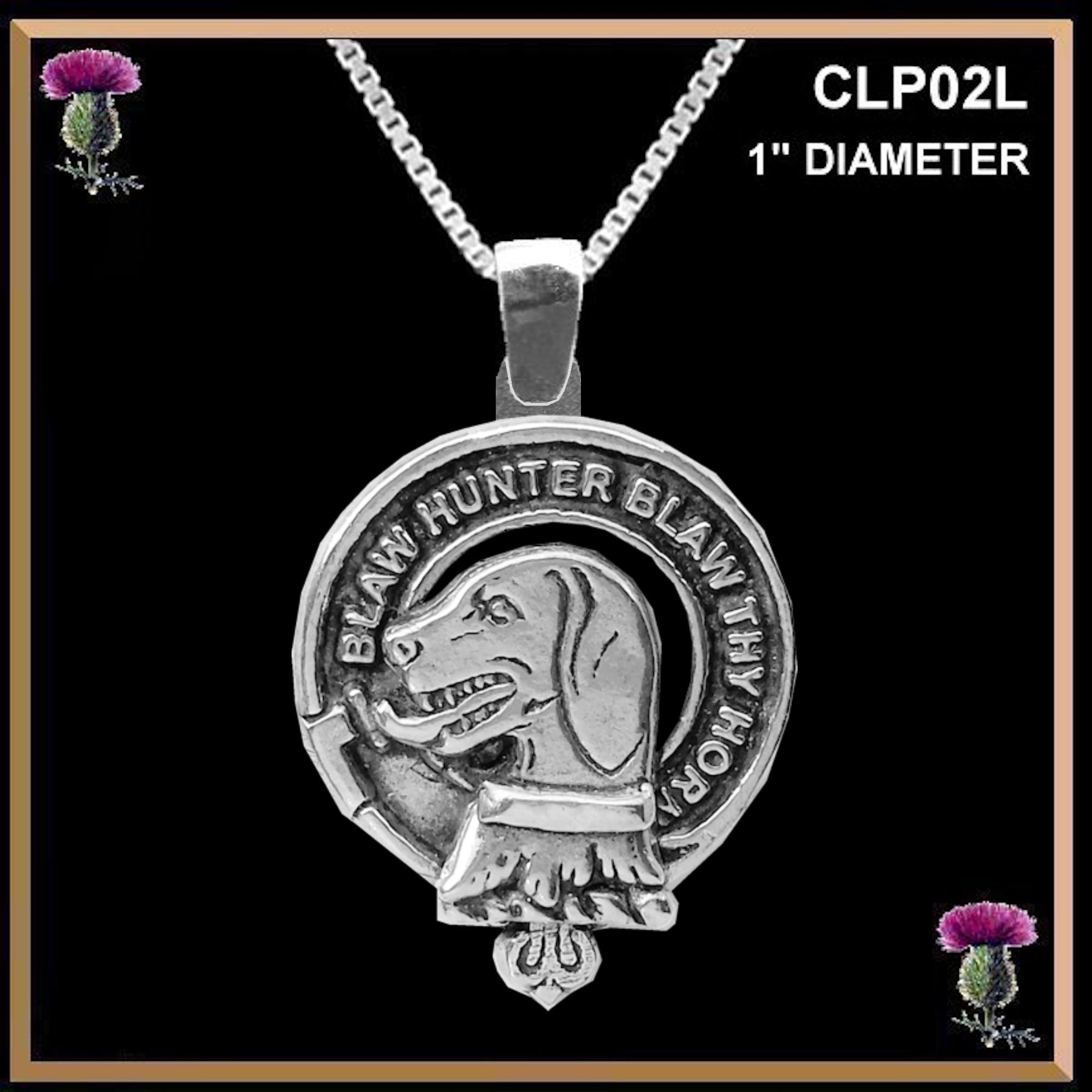 Forrester Large 1 Scottish Clan Crest Pendant Sterling - Etsy