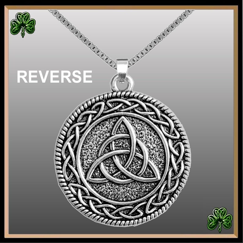 Thompson Irish Coat of Arms Celtic Interlace Disk Pendant | Etsy