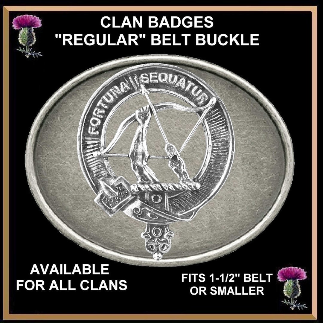 Hunter Polmood Clan Crest Hebilla Regular - Etsy España