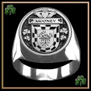 Mooney Irish Coat of Arms Gents Ring IC100 - Etsy