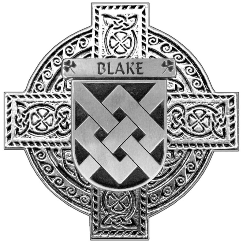 Blake Irish Coat of Arms Interlace Kilt Buckle - Etsy
