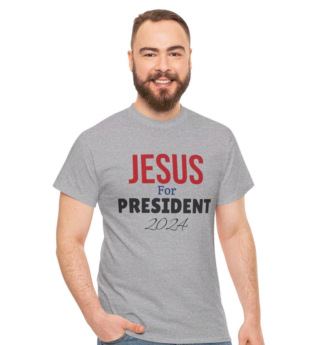 Jesus for President 2024 Religious Tee, Jesus Tees, Jesus Gifts ...