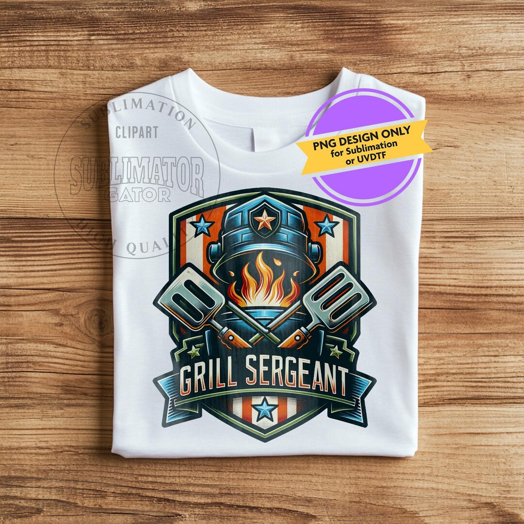 Grill Sergeant Funny PNG, Dad Grill Master, BBQ King, Meat Smoker, Chef ...