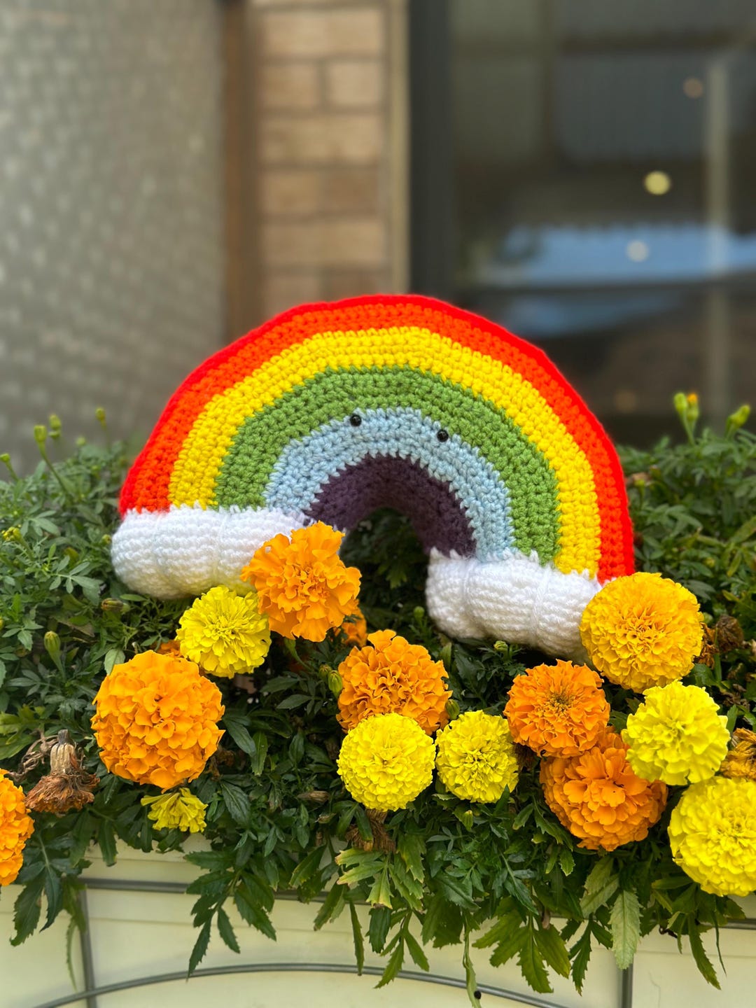 Crochet Mr Rainbow Plushie, Rainbow Stuffed Toys, Home Decoration, Cute ...