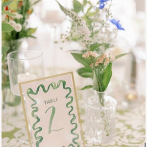 Handpainted Watercolor Table Numbers - Etsy